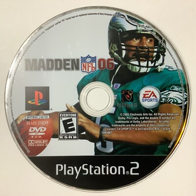 Madden NFL 06 PS2 Sony PlayStation 2 Disc Only | eBay