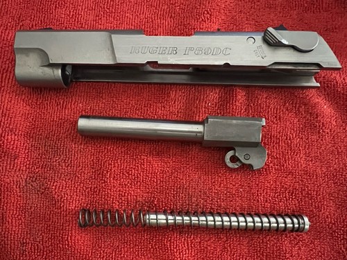 Ruger P 89 DC 9mm Stainless Slide Barrel & Recoil Spring Nice See Pics ...