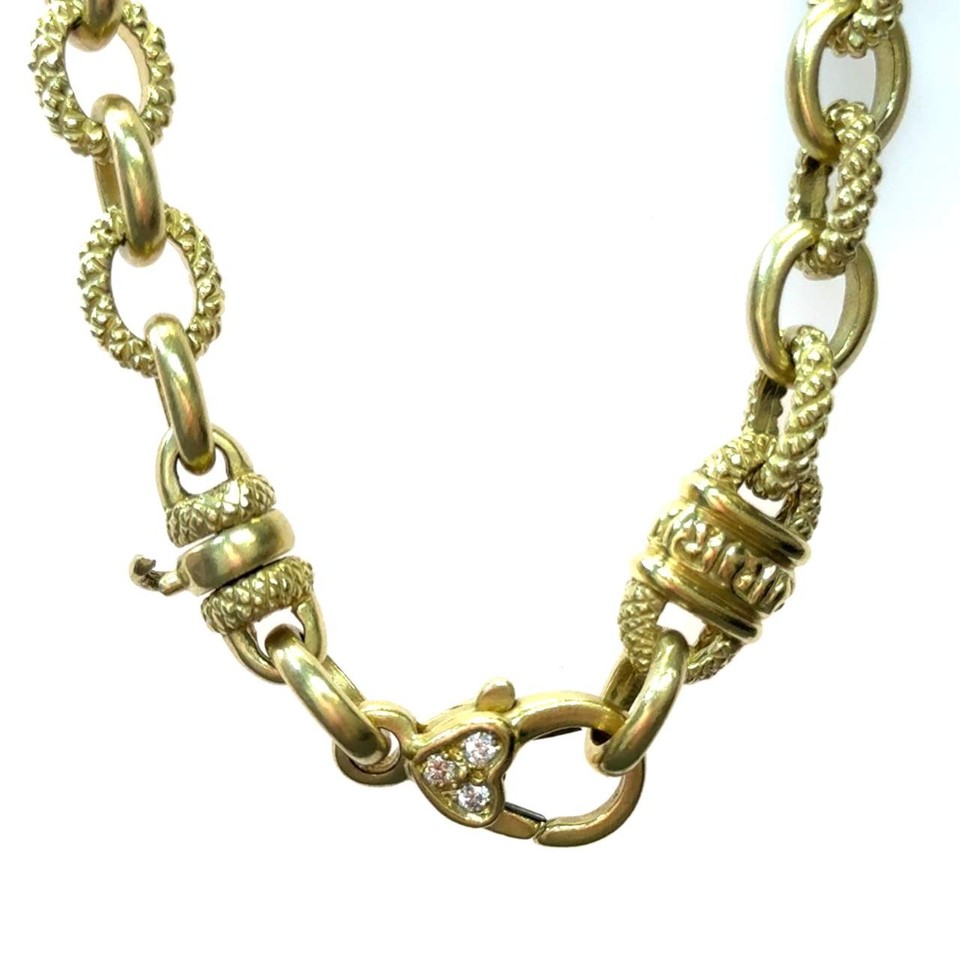 18K Judith Ripka Chain Necklace Yellow Gold | eBay