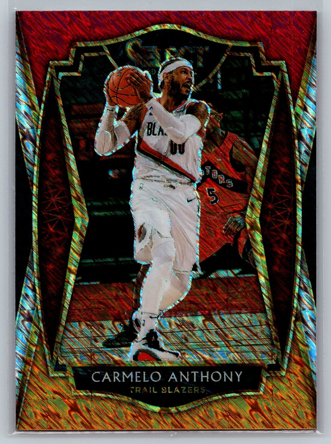 2020-21 Panini Select #132 Carmelo Anthony Red Orange Shimmer SP | eBay