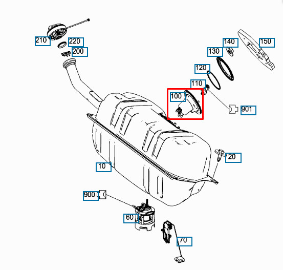 MERCEDES BENZ G W463 Fuel Filter A1724700590 Genuine for sale online | eBay