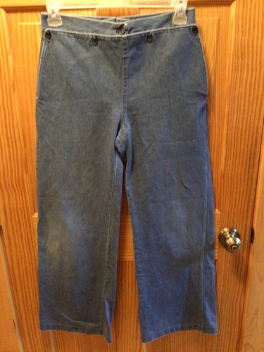 Amish Mennonite Hand Made Men's Blue Denim 5-Button Pants W30 EUC Plain ...