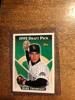 1993 Topps Baseball # 419 Draft Pick Mark Thompson RC | eBay