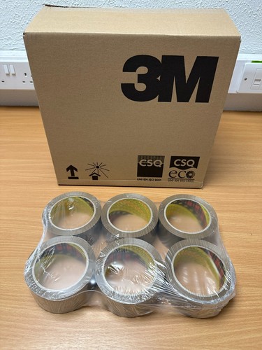 6 Rolls of 3M Scotch Strong Packing Packaging Tape Buff 66m x 48mm Pack 6 | eBay UK