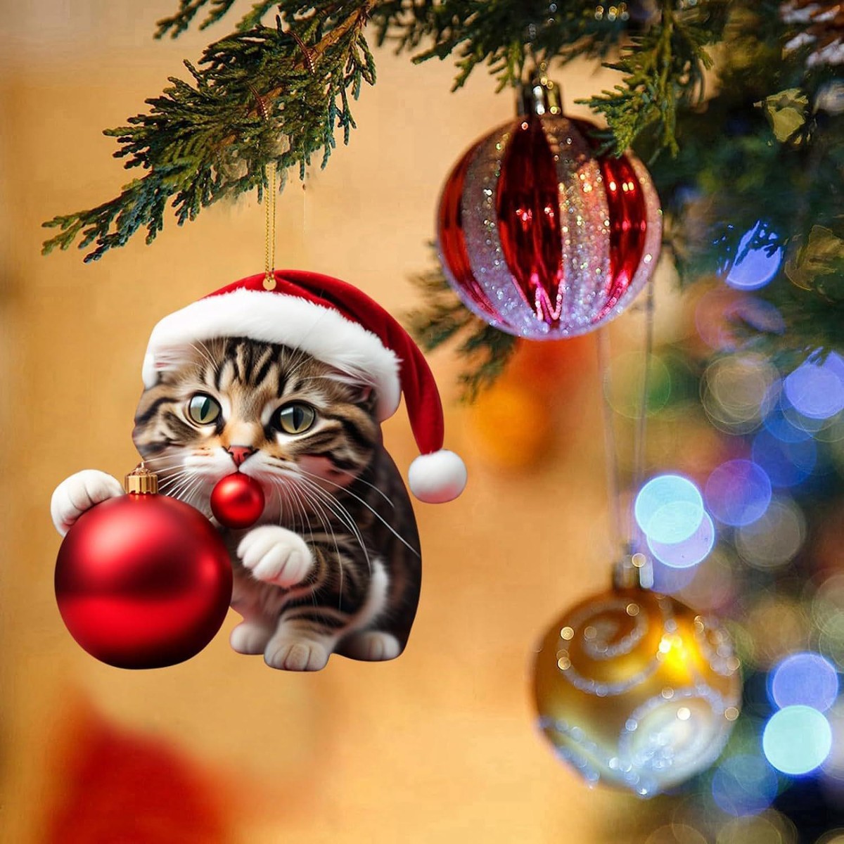 Funny Cat Christmas Tree