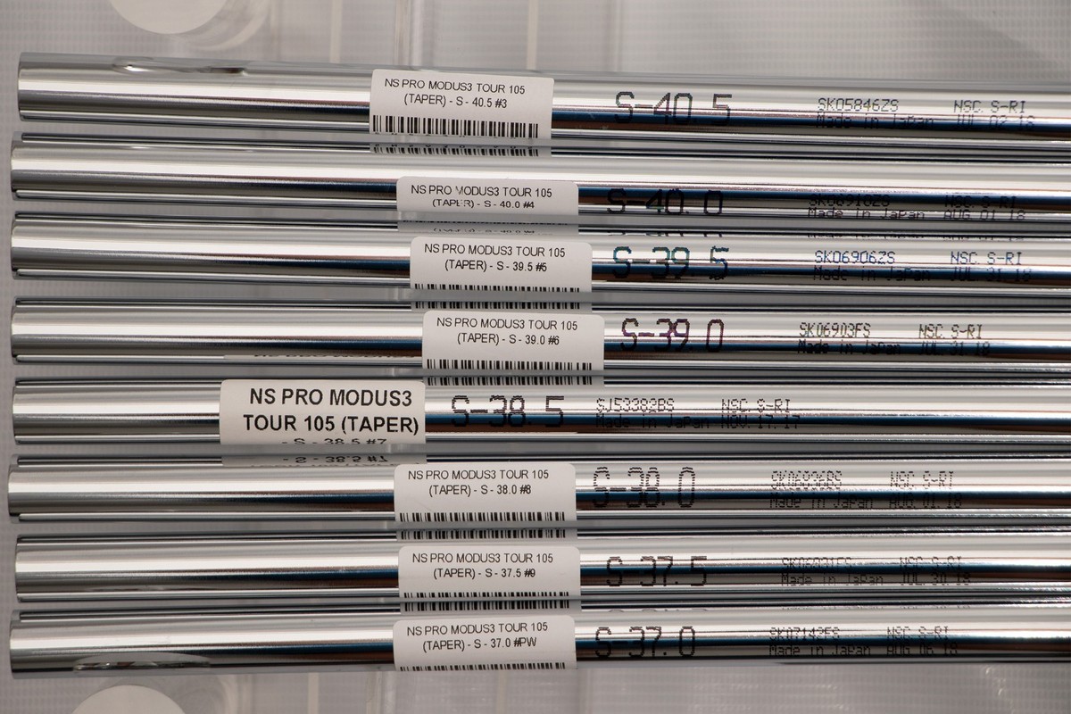 Nippon NS Pro Modus 3 Tour 105 - S flex Steel Iron Shafts Nippon NS Pro Modus 3 Tour 105 - S flex Steel Iron Shafts