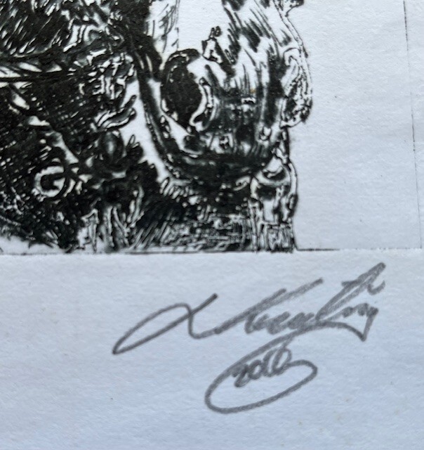 LYNN KEATING AUSTRALIAN ETCHING "TWO CLYDESDALE HORSES" 2006 LTD ED A/P ...