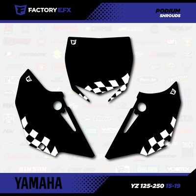 Number Plate Graphics Kit fits Yamaha Yz125 Yz250 15-20 YZ 125 250 ...