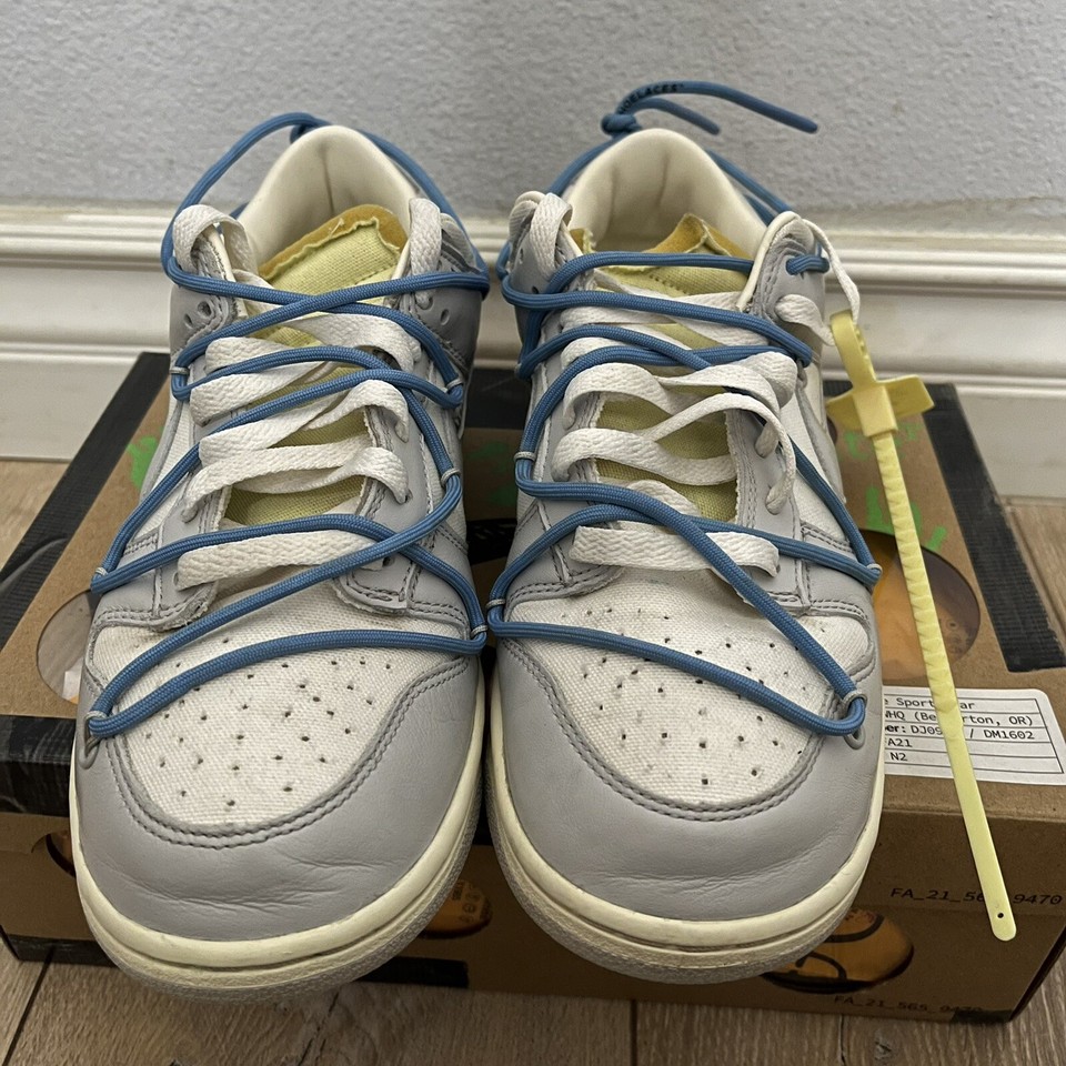 Nike X OFF-WHITE Dunk Low 'Lot 5 of 50' Size 9 | eBay