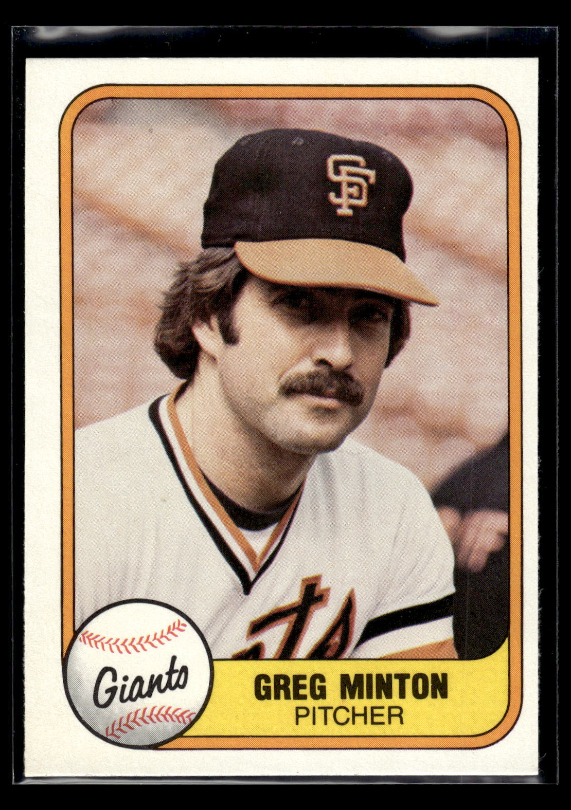 1981 Fleer Baseball #449 Greg Minton "Set Break" Mint San Francisco ...