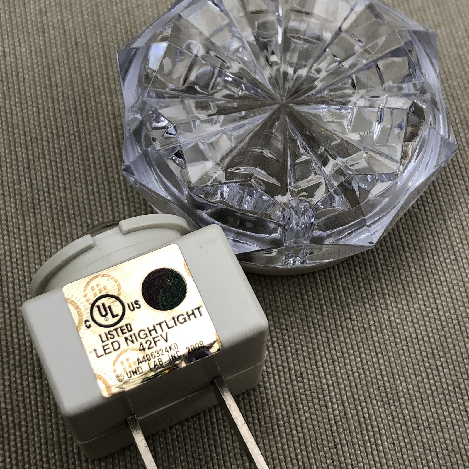 GE Snowflake Shape Night Light Clear w Wall Plug In General Electric | eBay