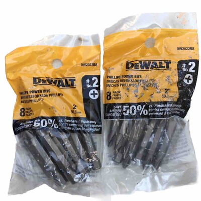 (16) DEWALT 2" PHILLIPS #2 SCREW BITS DRIVER PH2 P2 | eBay