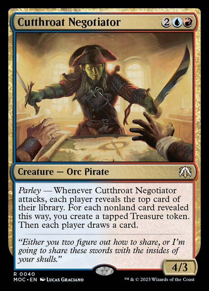 MTG Cutthroat Negotiator (40/542) March of the Machine Commander NM | eBay