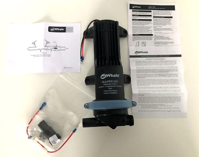 Whale Gulper Shower Pump Waste Water Pump Drain 220 12V Boat Caravan ...