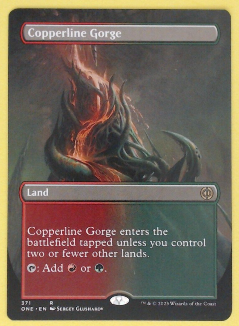 MTG Bling - Showcase - Copperline Gorge (Borderless) - ONE -C822 | eBay
