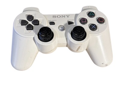 Sony Playstation 3 PS3 Controller OEM Dualshock 3 White Tested Needs ...