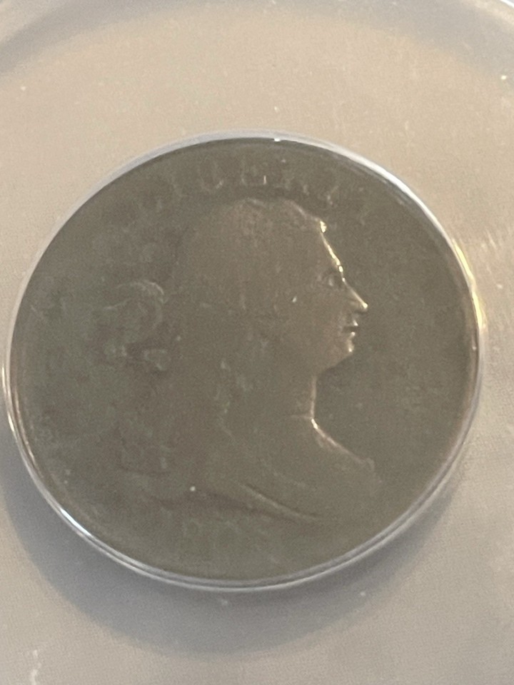 1806 Anacs Small 6 No Stems Vg10 Details Corroded 1/2 Cent Rotated ...