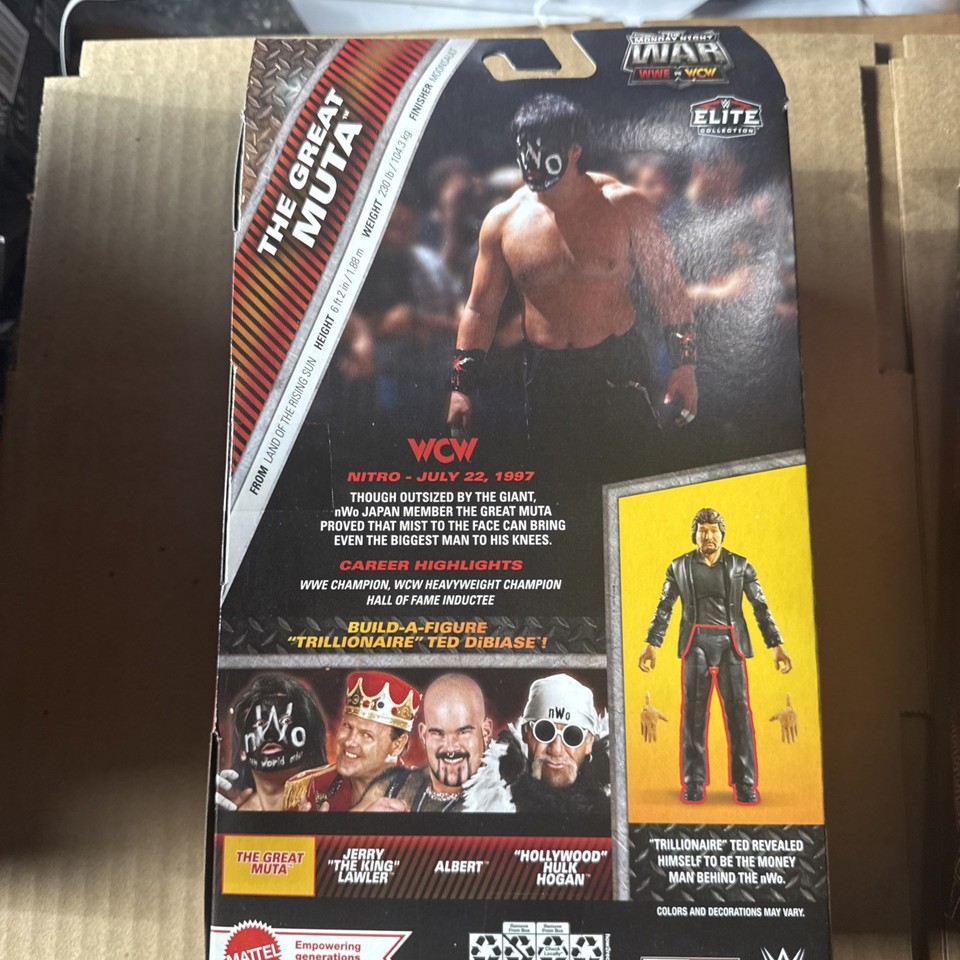 WWE Monday Night War Elite Collection The Great Muta Action Figure | eBay