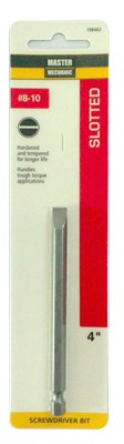 #10 Slotted 4-In. Screwdriver Bit -198462 | eBay