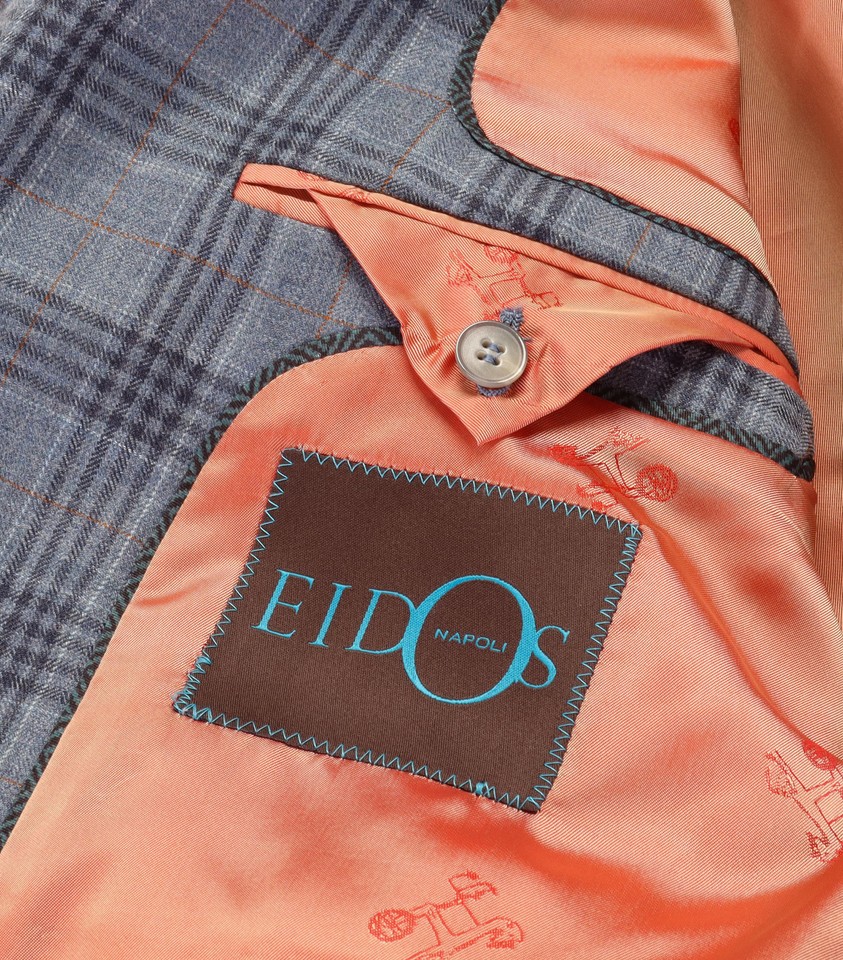 NWT EIDOS by ISAIA SPORT COAT Tipo jacket blue wool silk luxury Italy 48 | eBay