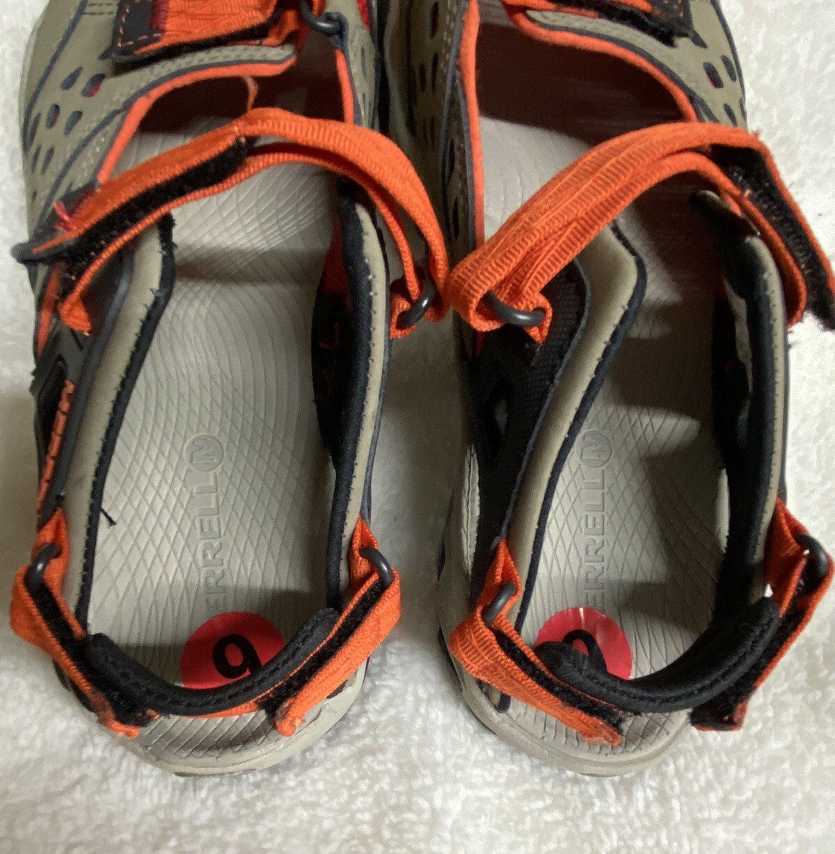 Merrell Women's All Out Blaze Sieve MJ Hiking Sandals Taupe Orange Size ...