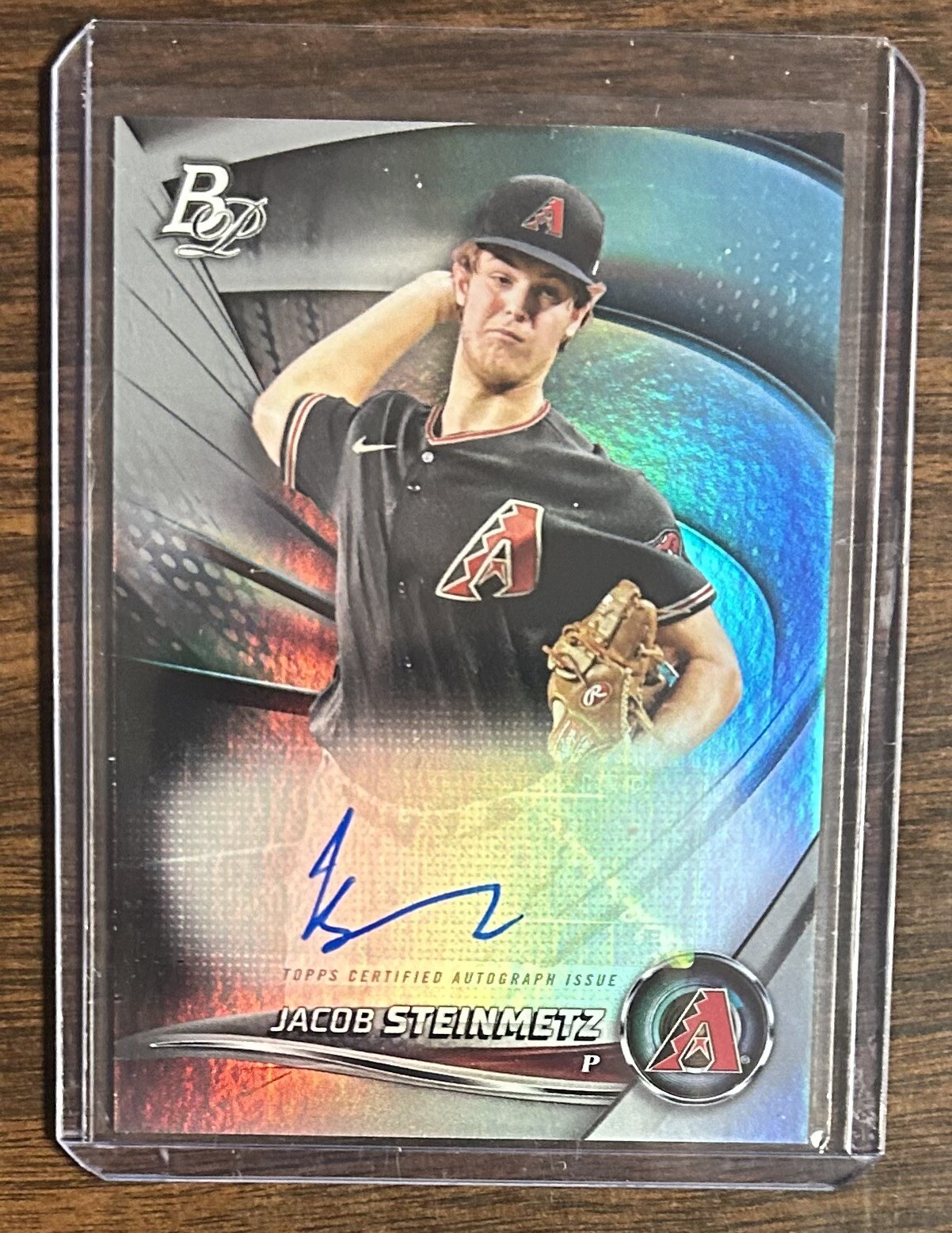 Jacob Steinmetz MLB Topps Bowman Platinum 2022 Auto Autograph Arizona ...
