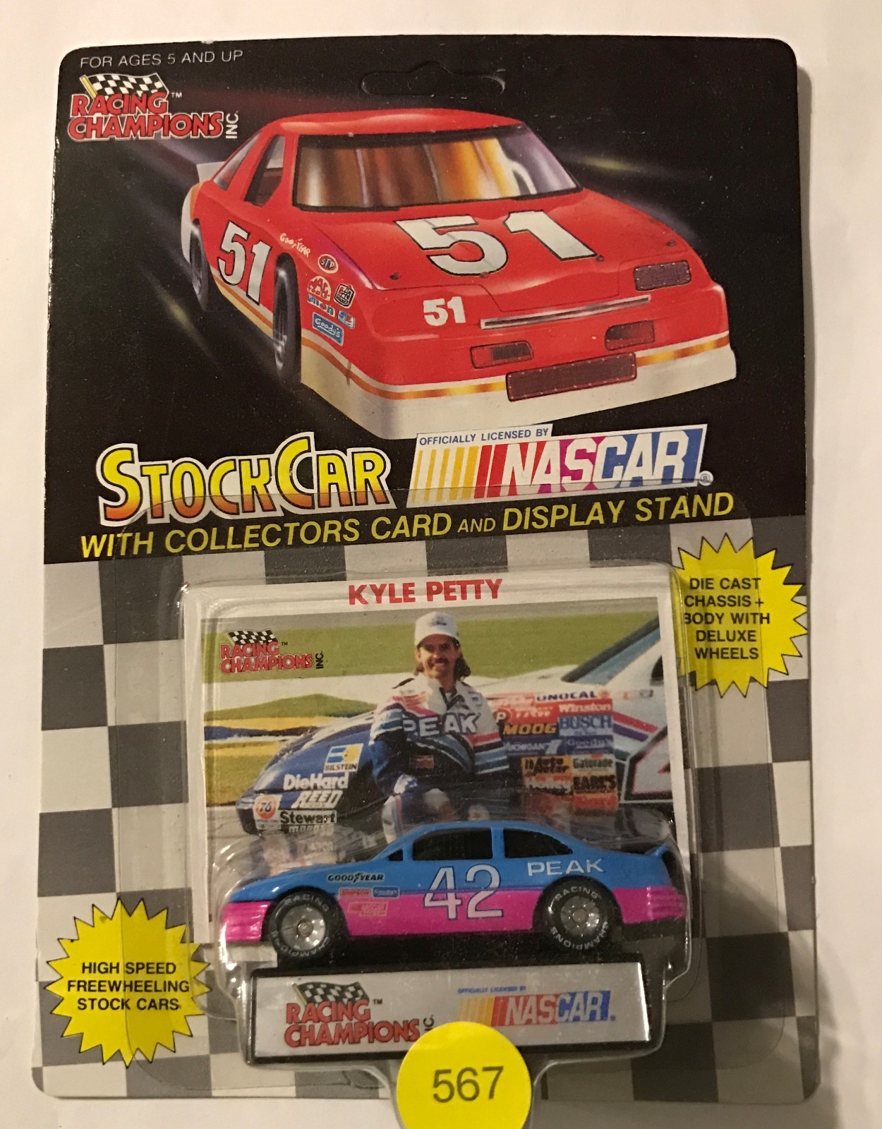 1991 RACING CHAMPIONS 1/64TH #42 KYLE PETTY PEAK (RARE) SABCO - #567 | eBay