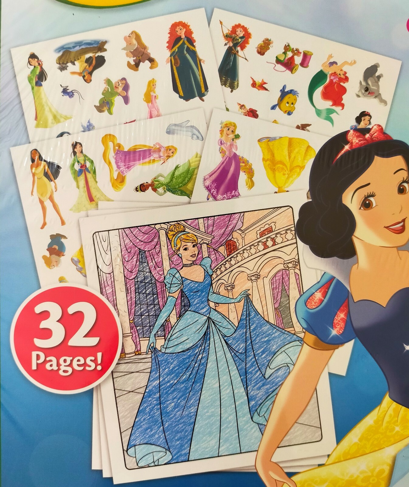 Crayola Color & Sticker book Disney Princess Paperback 2019 New/sealed ...
