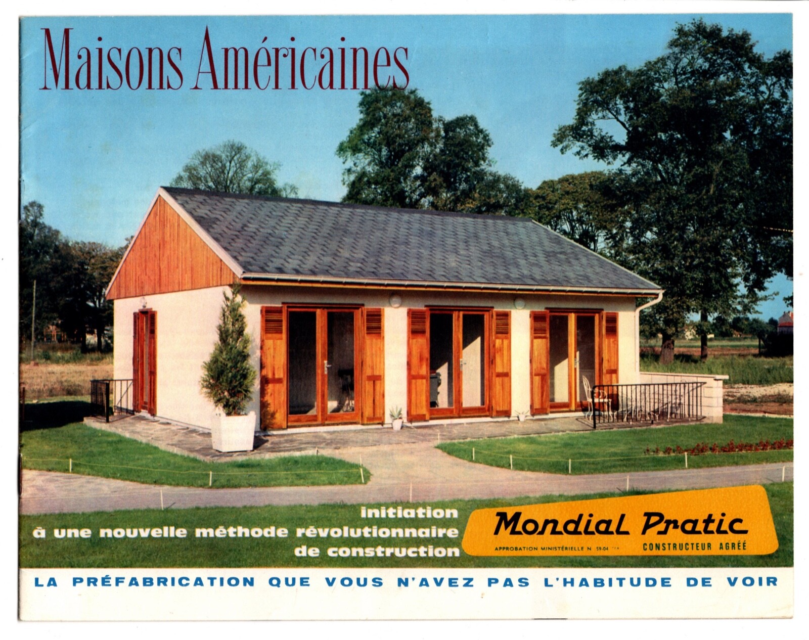 Catalogue Mondial Pratic - Maisons Américaines Préfabriquées - 1960 ...