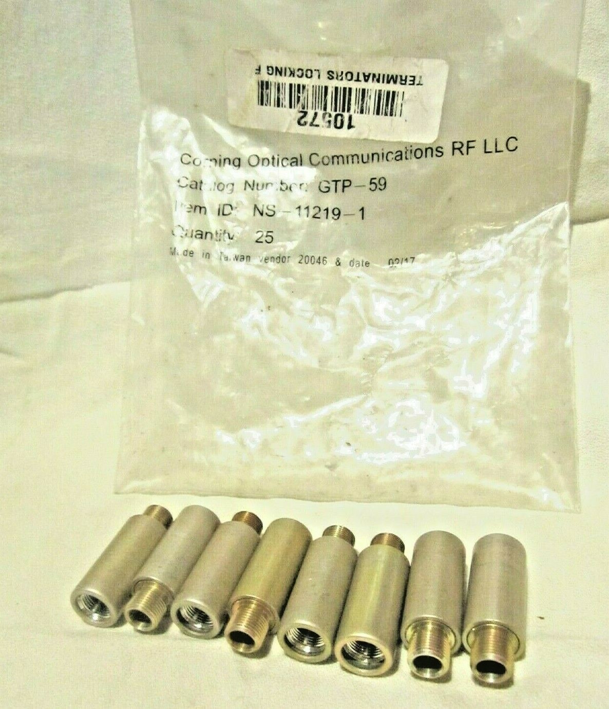 Lot of 8 Corning Optical Communications Locking Terminator #NS-11219-1 ...