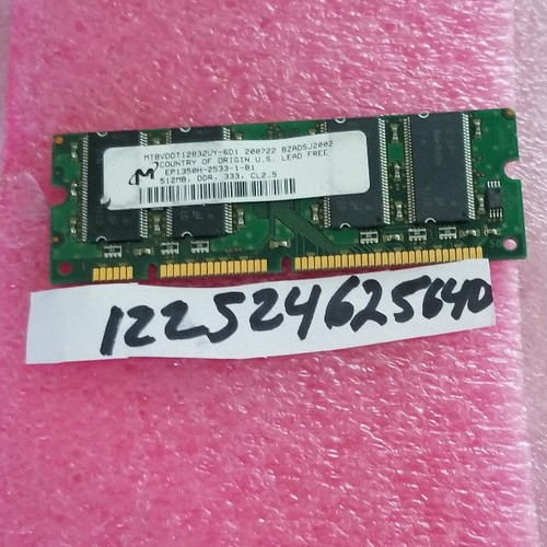 512 MB PC2700 DDR-333 MHz Nicht-ECC Ungepuffert CL2.5 100-polig | eBay