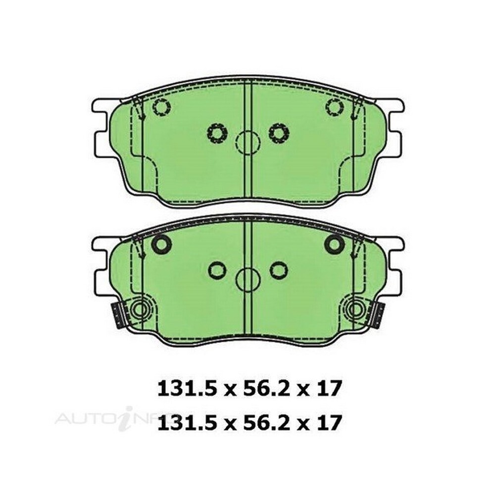 New PROTEX Brake Pads For MAZDA MAZDA6 DIESEL GG 4D Hatchback 2.0L RF # ...