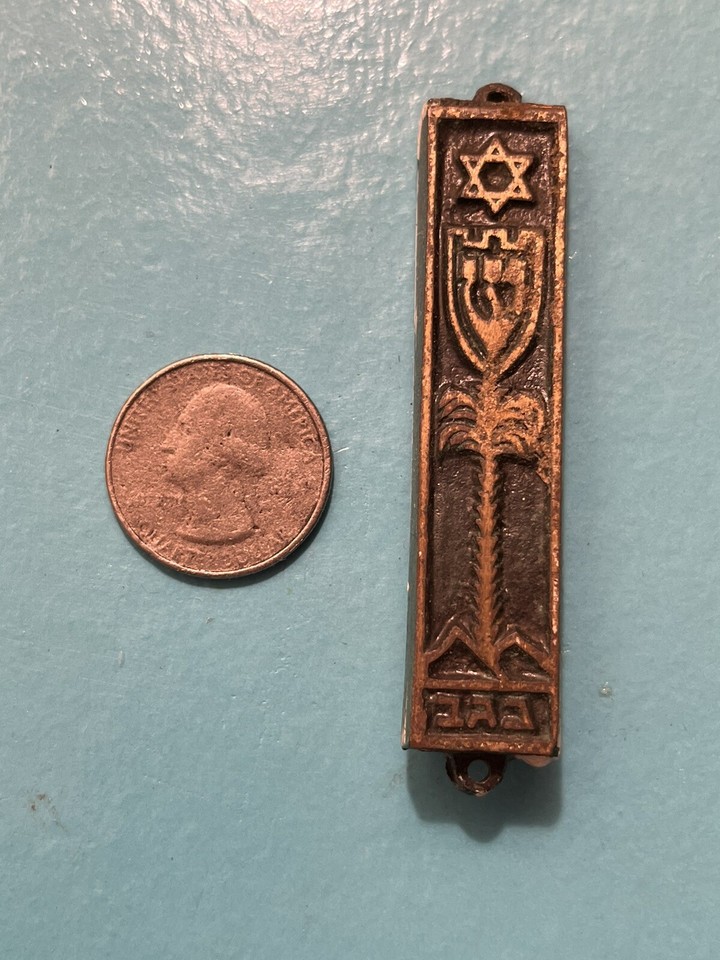Mezuzah brass Case mezuzah, traditional Jewish doorpost decoration 3.3 ...