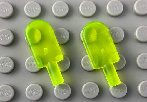 LEGO LIME GREEN POPSICLE TREAT LOT OF 2 NEW Kitchen Food Minifigure ...