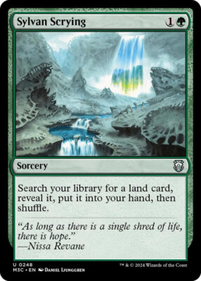 RIPPLE FOIL Sylvan Scrying (Ripple Foil) - Commander: Modern Horizons 3 ...