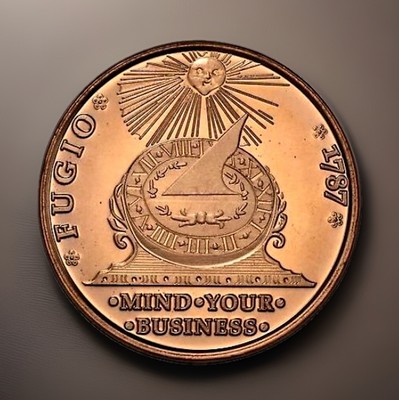 Continental 1776 Dollar Fugio Franklin Coin Mind Your Business Luck Rep ...