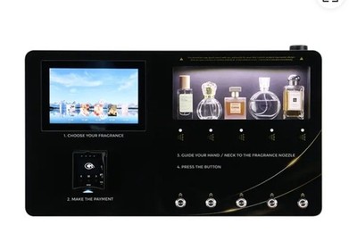 Wall Mounted Smart Operated Perfume Spray Vending Machine With Card ...