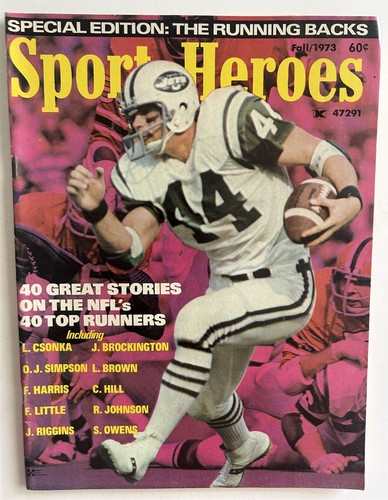 1973 Sport Heroes NEW YORK JETS John RIGGINS Larry Csonka FRANCO HARRIS ...