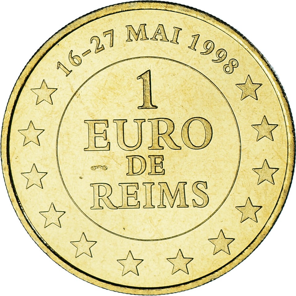 [#1155190] France, Token, 1 Euro de Reims, Sourire de l'Europe, 1998 ...