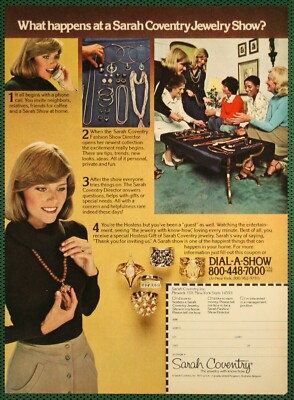 Sarah Coventry Jewelry Show Steps to Get Started Vintage Print Ad 1977 ...