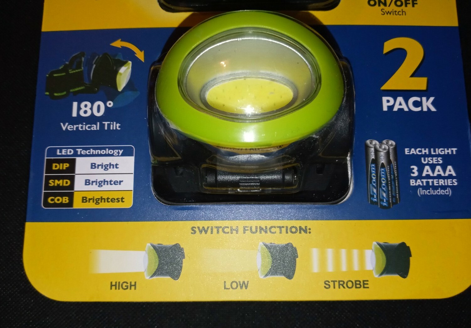 Pack Of 2 Steelton Tools 200 Lumens COB Led Headlamps- USPS Priority ...