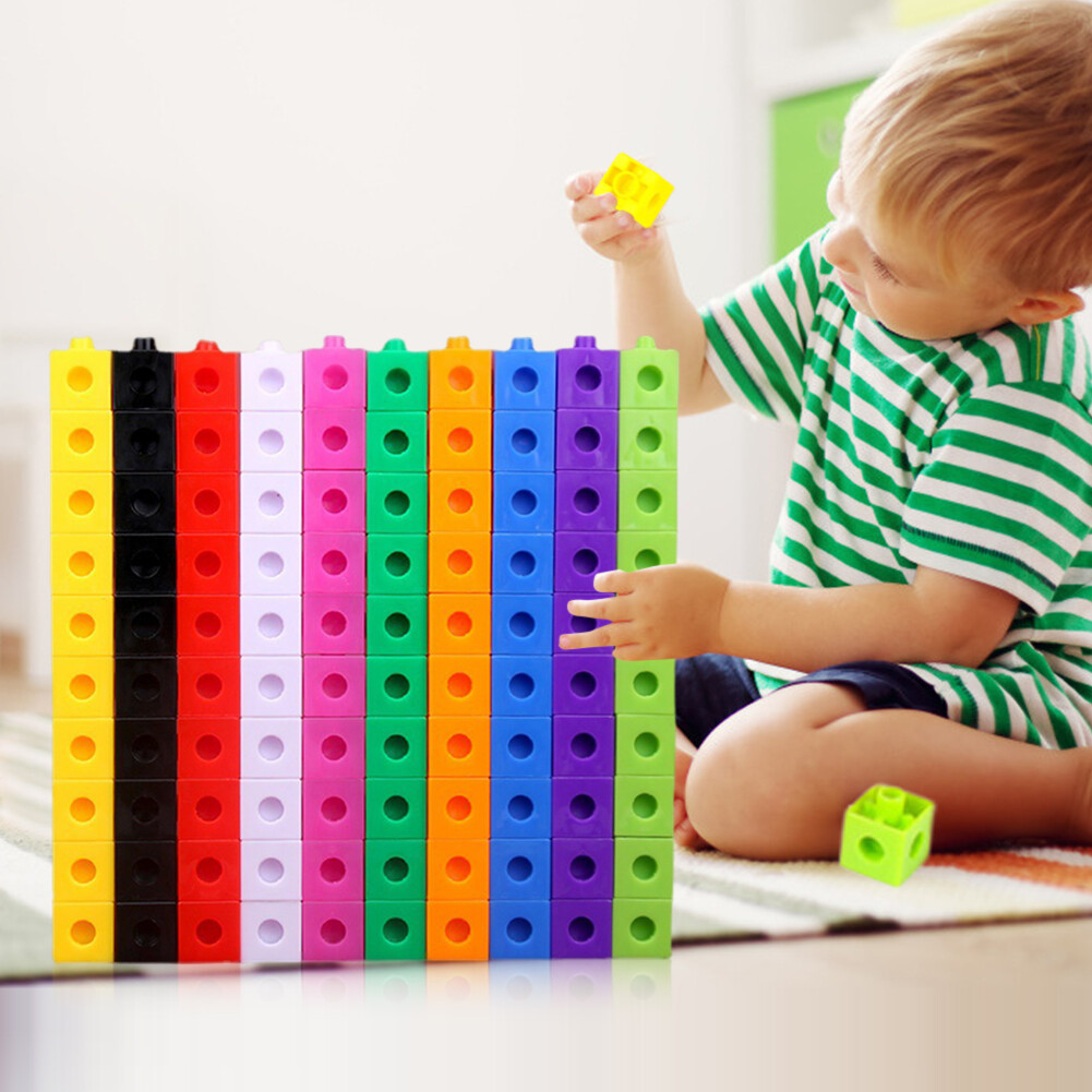 AU 100 Piece Counting Blocks Best Gifts Number Blocks for Boys Girls ...