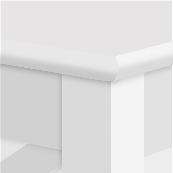 End Table Set of 2 with Storage Shelf, 3 Tier Slim Magazine Rack Table ...