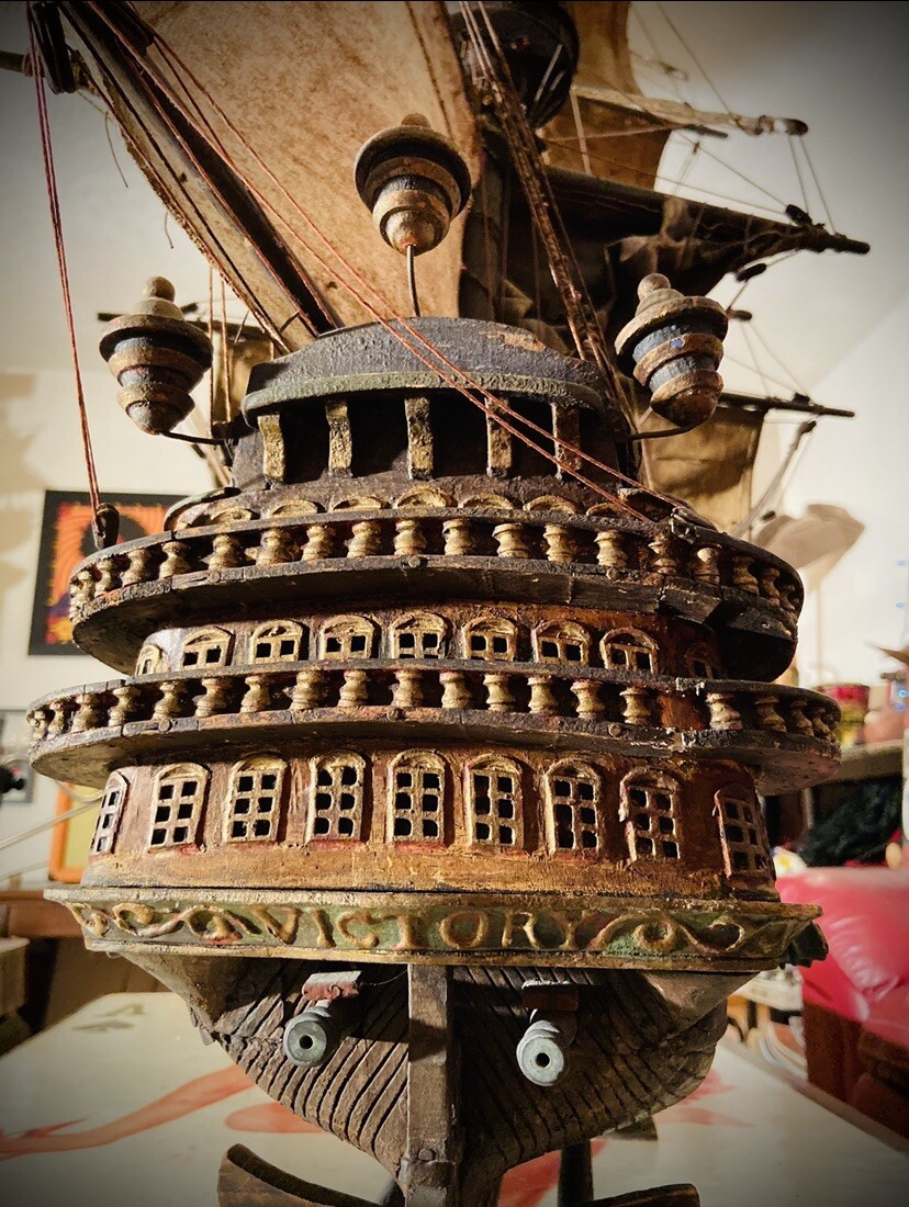 Magnificent Antique Rare Model Ship HMS Victory 1896-1915 | eBay