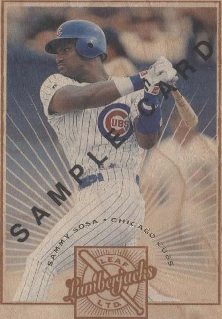 1996 Leaf Limited - Lumberjacks Sammy Sosa #2 Sample for sale online | eBay