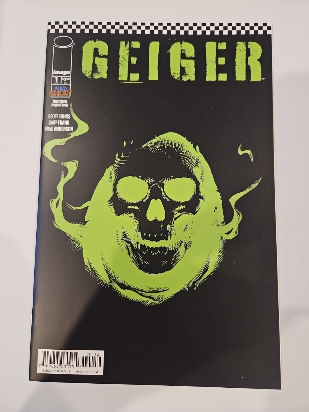 Geiger #1 Geoff John Gary Frank 2nd Print 2021 Mad Ghost Image Comics ...