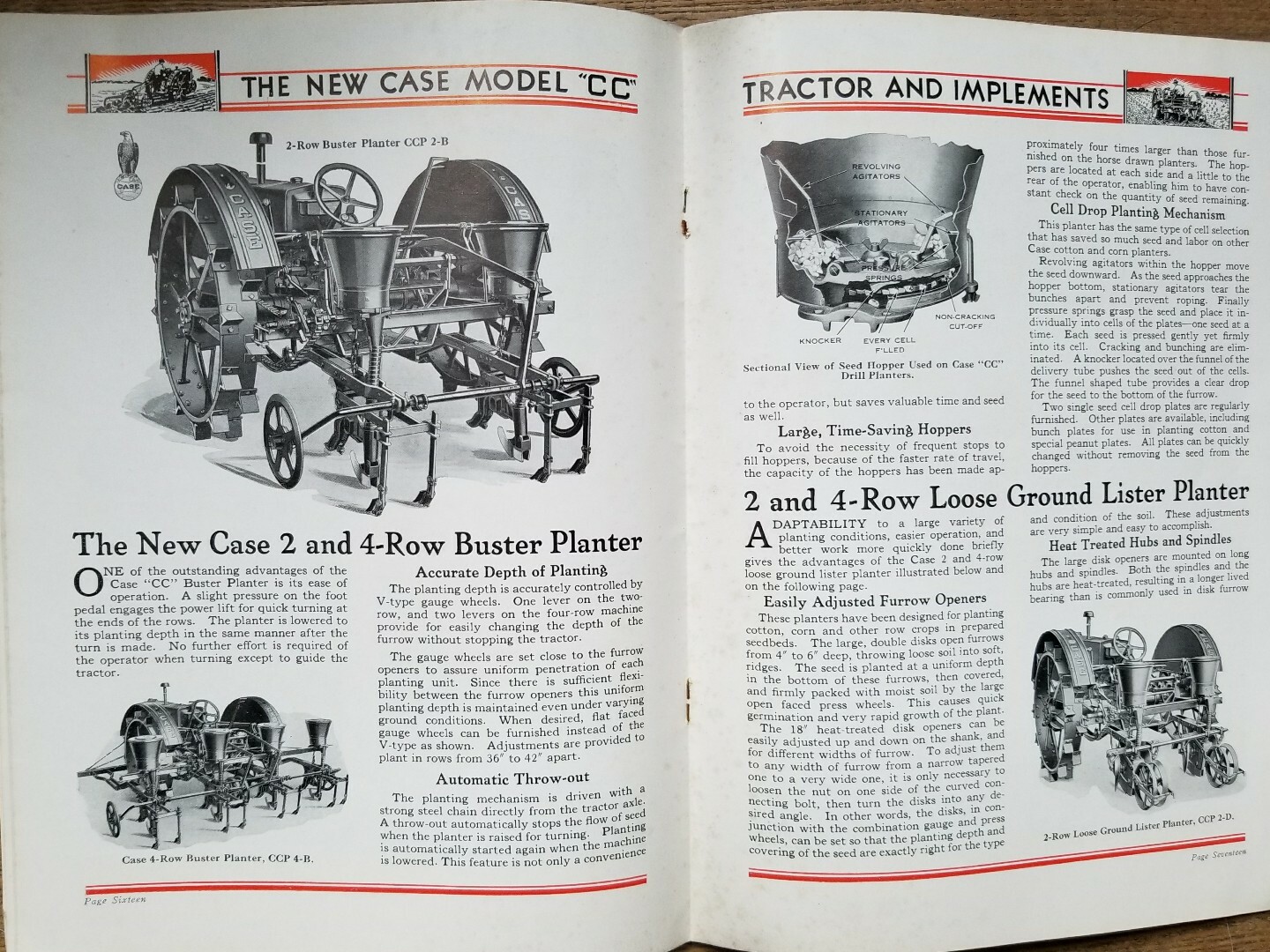 1930's J. I. Case Co., "The New Case Model "CC" General Purpose Tractor ...