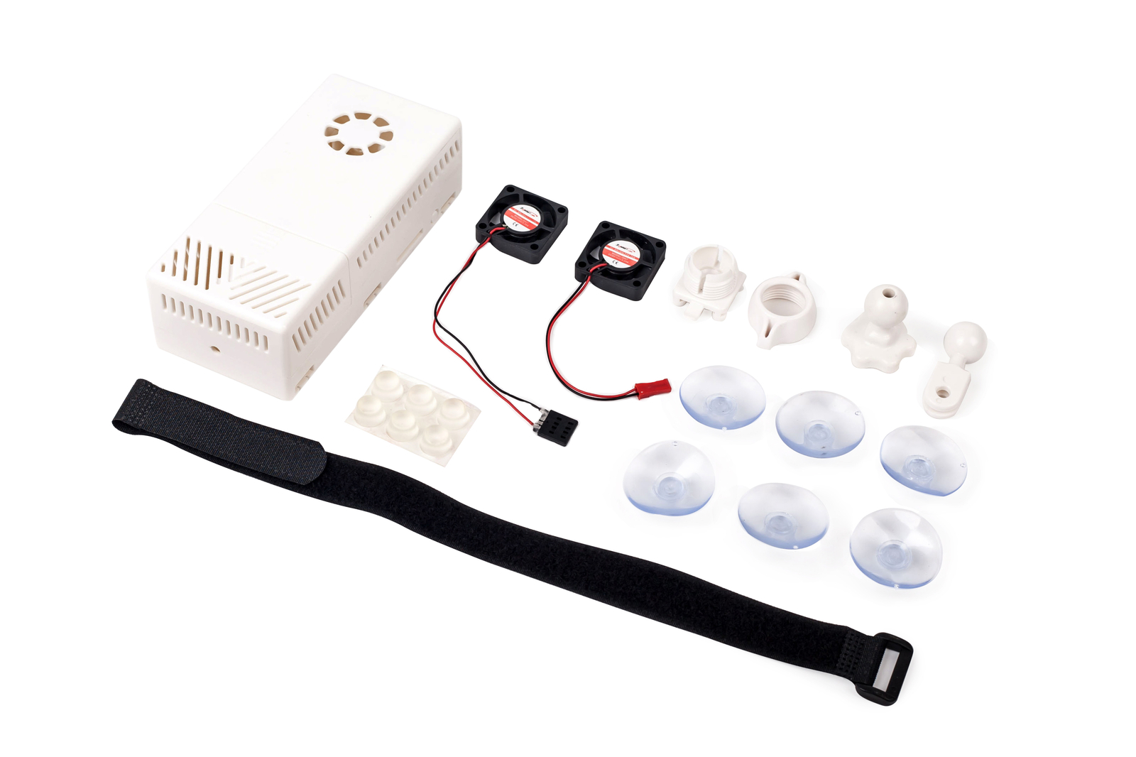 V3 White Case Dual Fans for Stratux ADS-B Kit Fits AHRS Module and ...