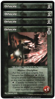 Obfuscate x4 Sabbat War V:TES VTES Vampire CCG | eBay