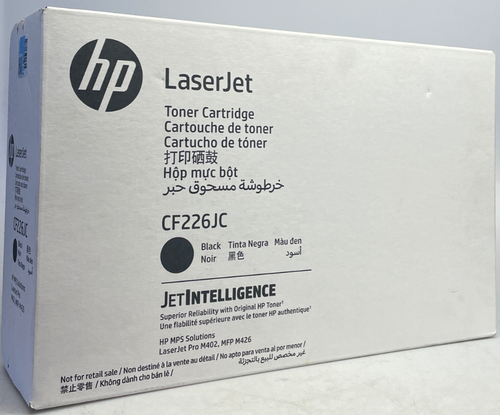 Genuine HP CF226X 26X Black (CF226JC) ~10.2k Page Yield Toner - New ...